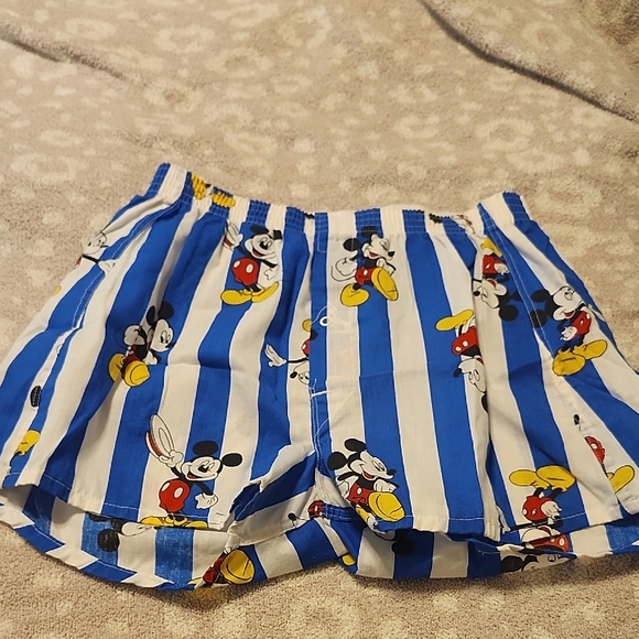 Disney | Shorts | Hanes Blue And White Mickey Mouse Vintage Boxer ...